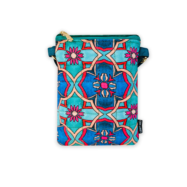 Quilted Mobile Sling-Teal Tile – Crafthues