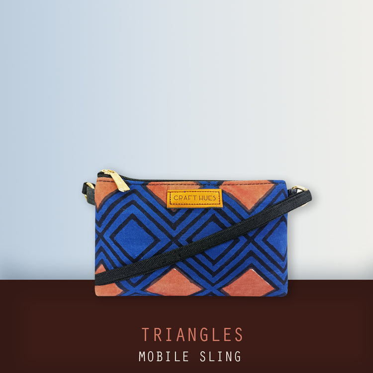 Triangles Mobile Sling Bag – Crafthues